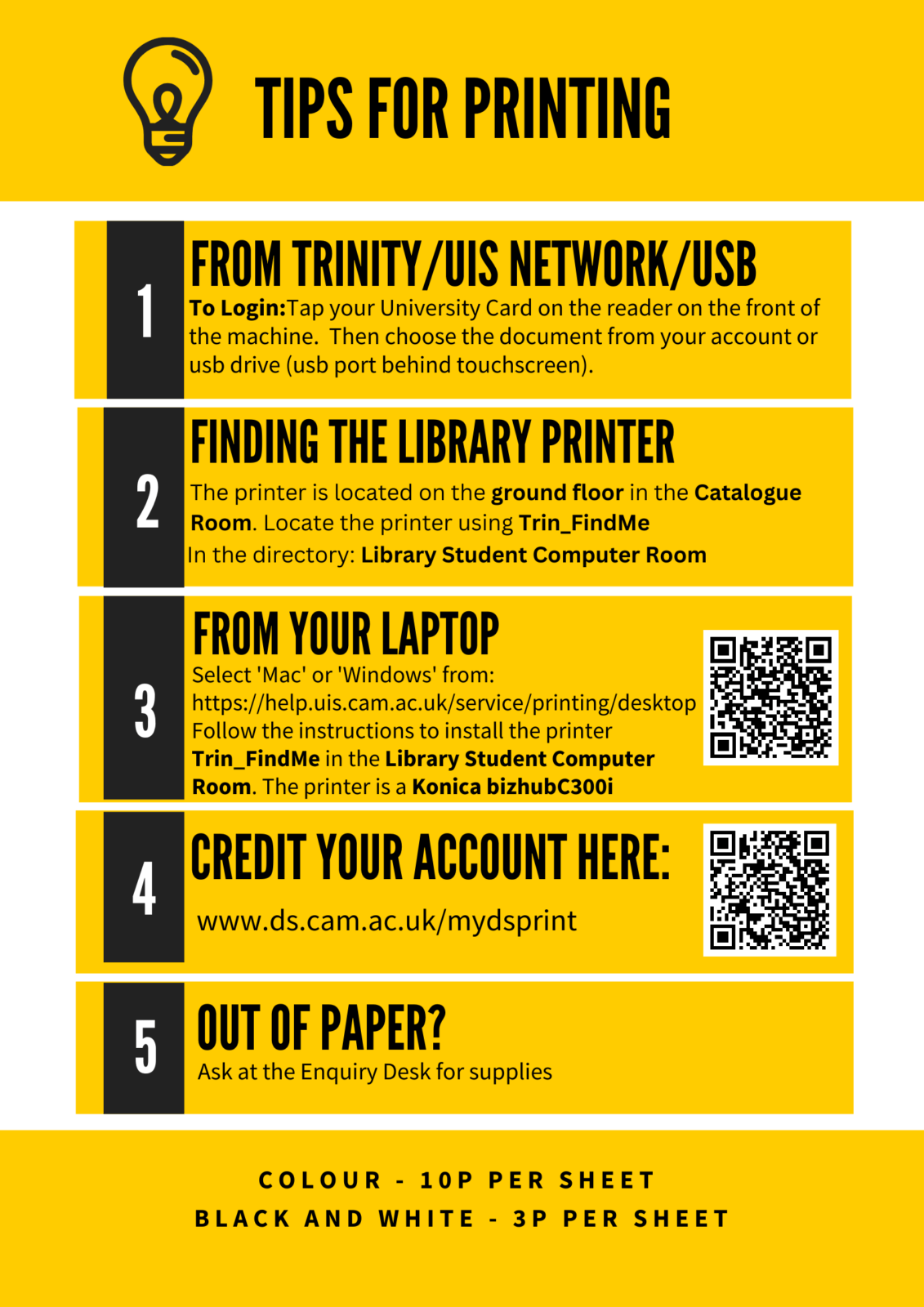 Library services - Trinity College Library